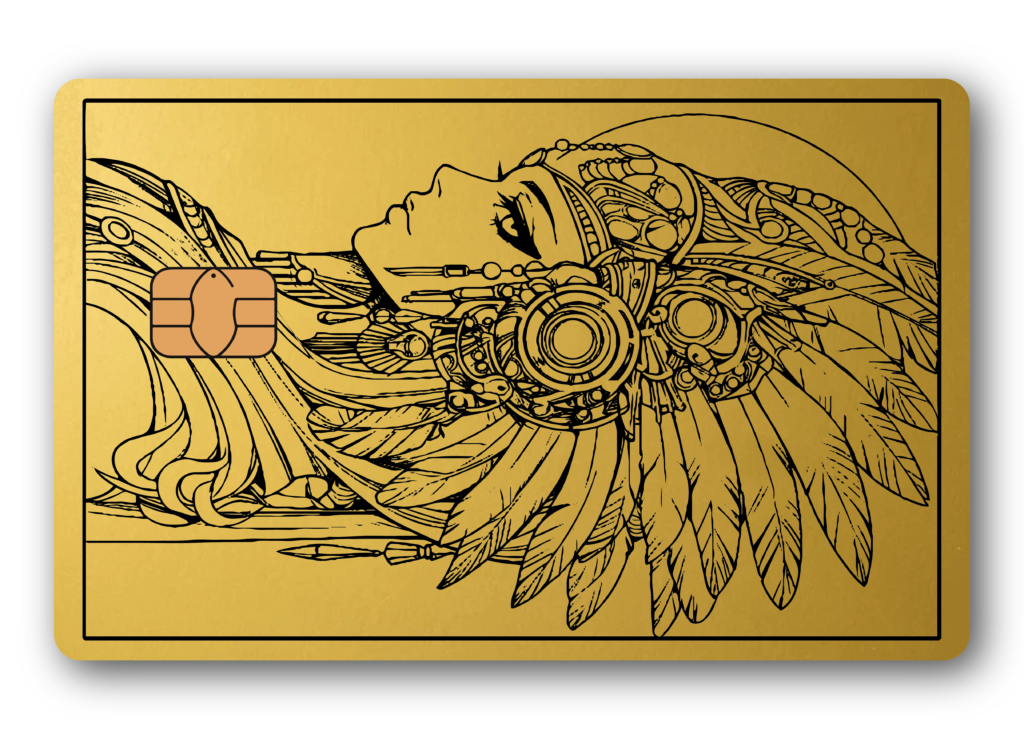 Tarjeta de pago metálica Espíritu Libre - CENTURION